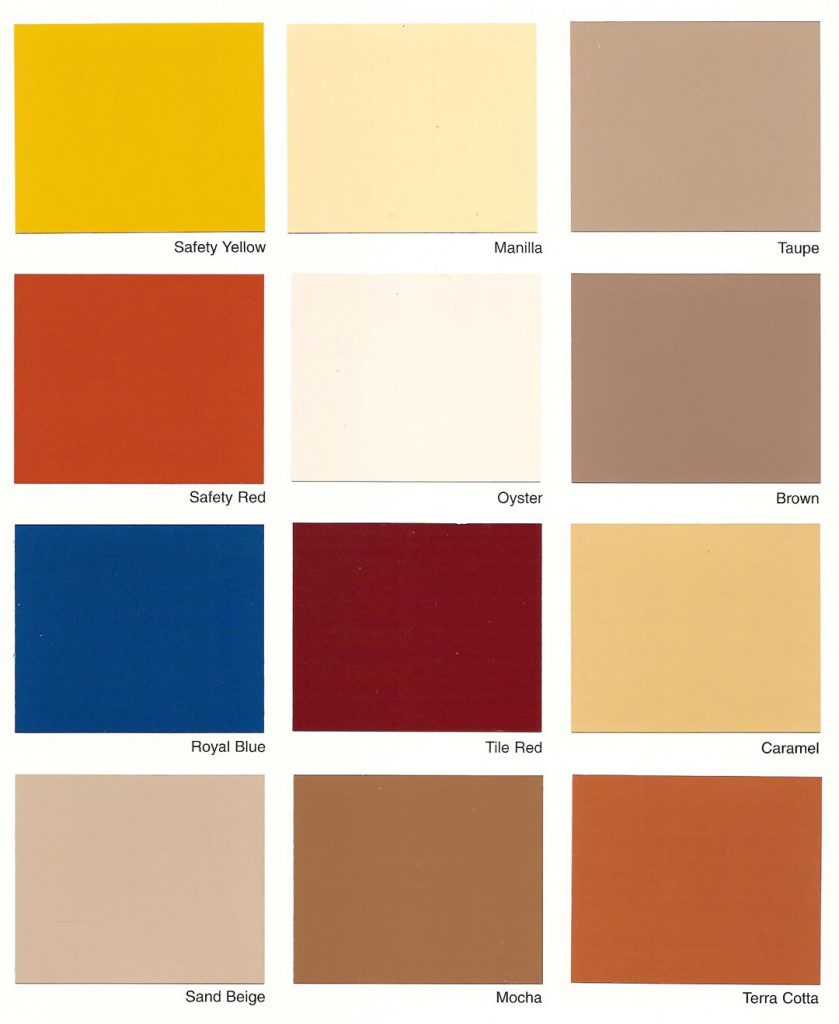 Color Chart - Pristine Concrete